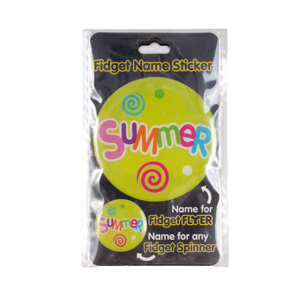 Fidget Flyer Name Stickers Summer | Gold Brothers — Gold Brothers Wholesale