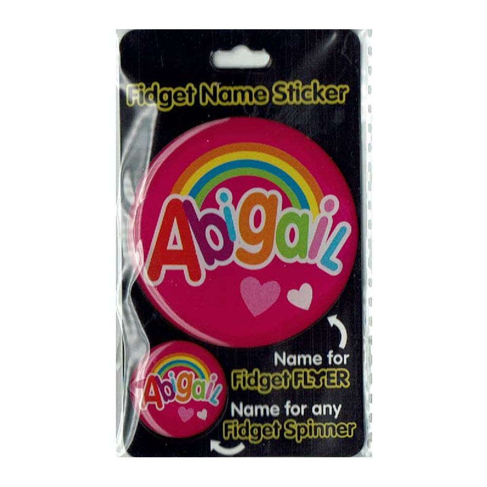 Fidget Flyer Name Stickers Abigail | Gold Brothers — Gold Brothers ...