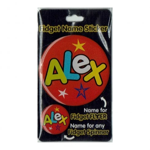Fidget Flyer Name Stickers Alex | Gold Brothers — Gold Brothers Wholesale
