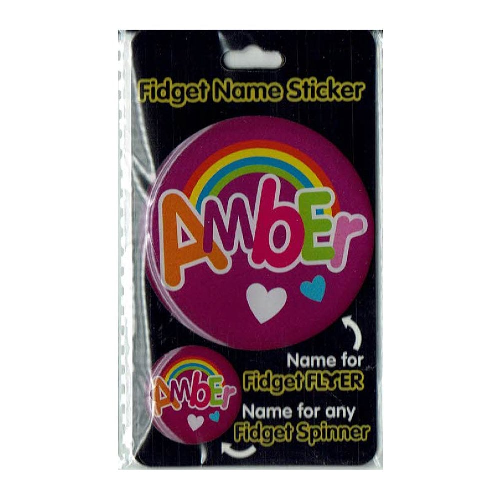 Fidget Flyer Name Stickers Amber | Gold Brothers — Gold Brothers Wholesale