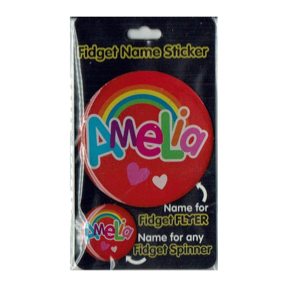 Fidget Flyer Name Stickers Amelia | Gold Brothers — Gold Brothers Wholesale