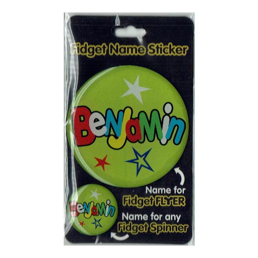 Fidget Flyer Name Stickers Benjamin | Gold Brothers — Gold Brothers ...