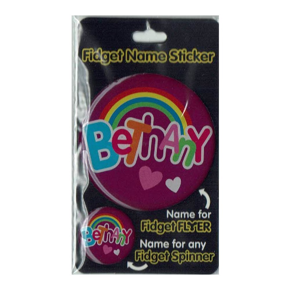 Fidget Flyer Name Stickers Bethany | Gold Brothers — Gold Brothers ...