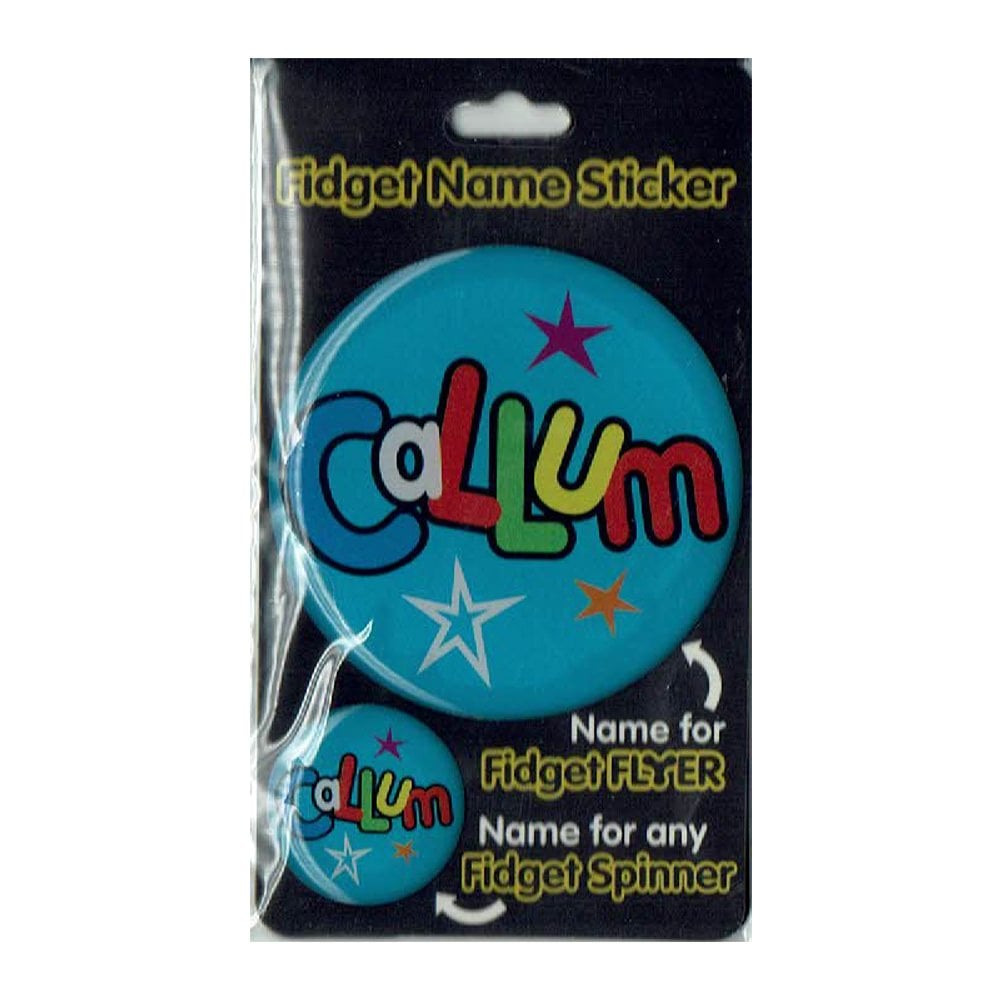 Fidget Flyer Name Stickers Callum | Gold Brothers — Gold Brothers Wholesale