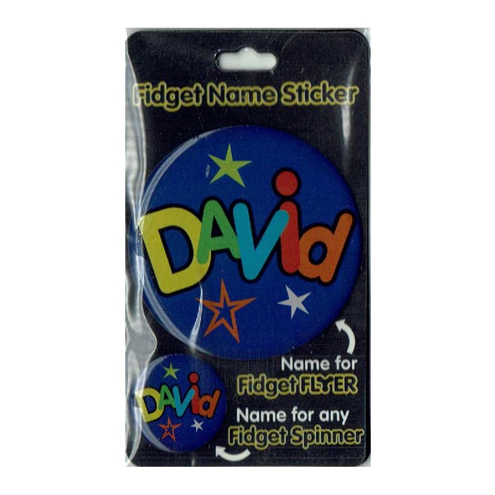 Fidget Flyer Name Stickers David | Gold Brothers — Gold Brothers Wholesale