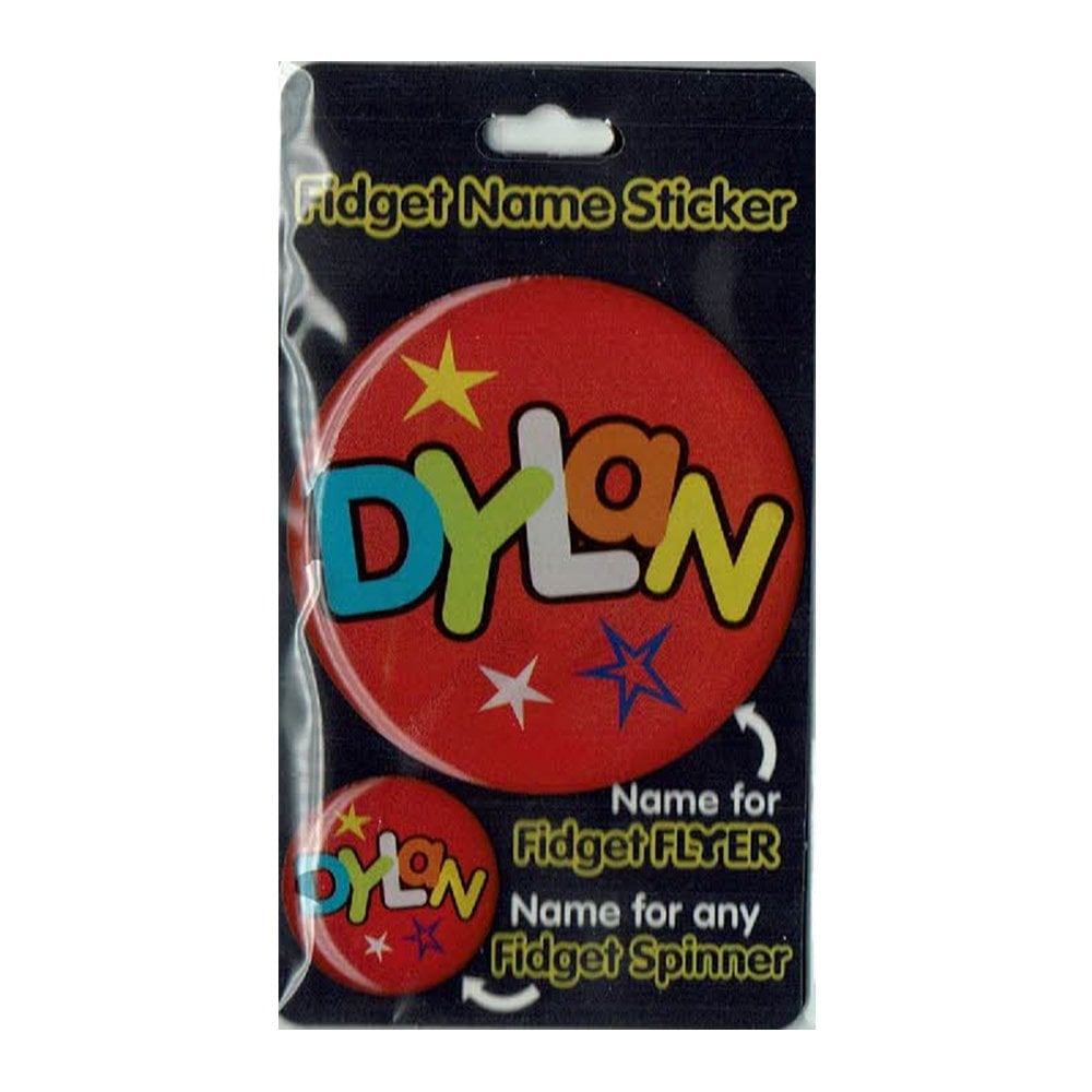 Fidget Flyer Name Stickers Dylan | Gold Brothers — Gold Brothers Wholesale