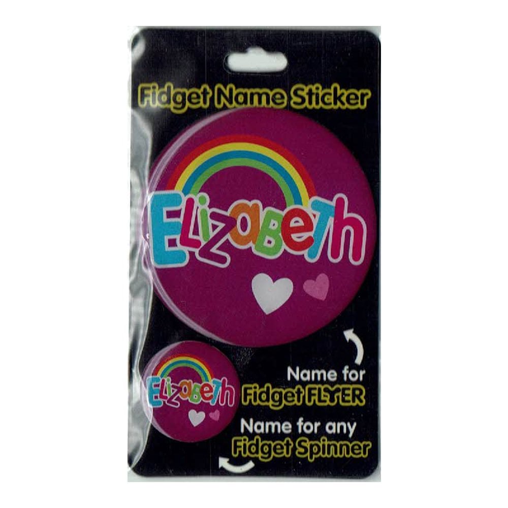 Fidget Flyer Name Stickers Elizabeth | Gold Brothers — Gold Brothers ...