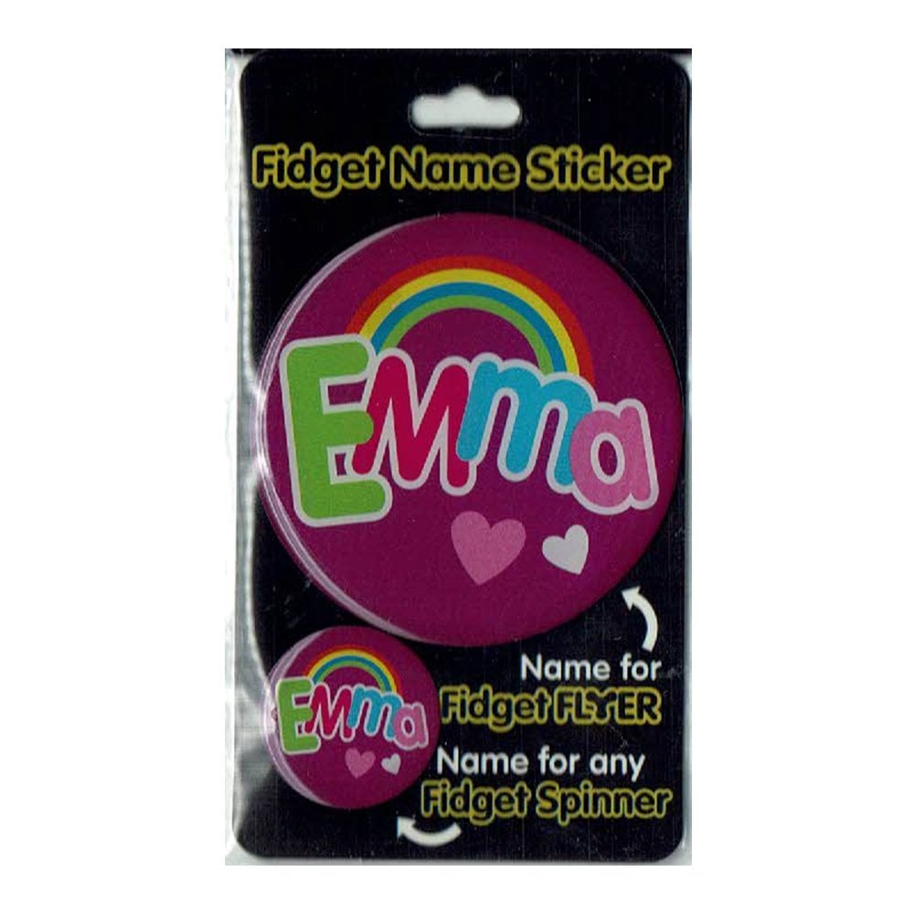 Fidget Flyer Name Stickers Emma | Gold Brothers — Gold Brothers Wholesale