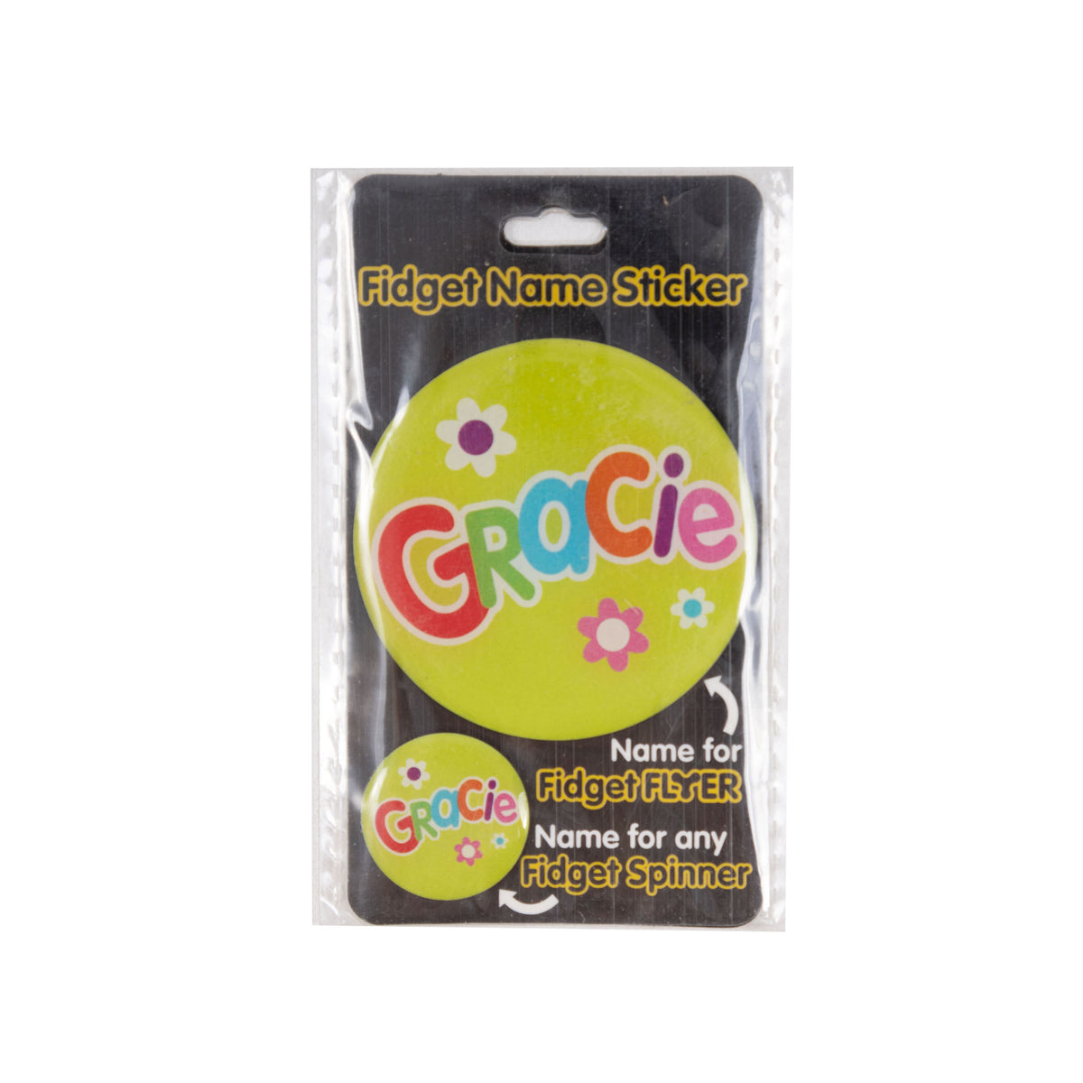 Fidget Flyer Name Stickers Gracie | Gold Brothers — Gold Brothers Wholesale