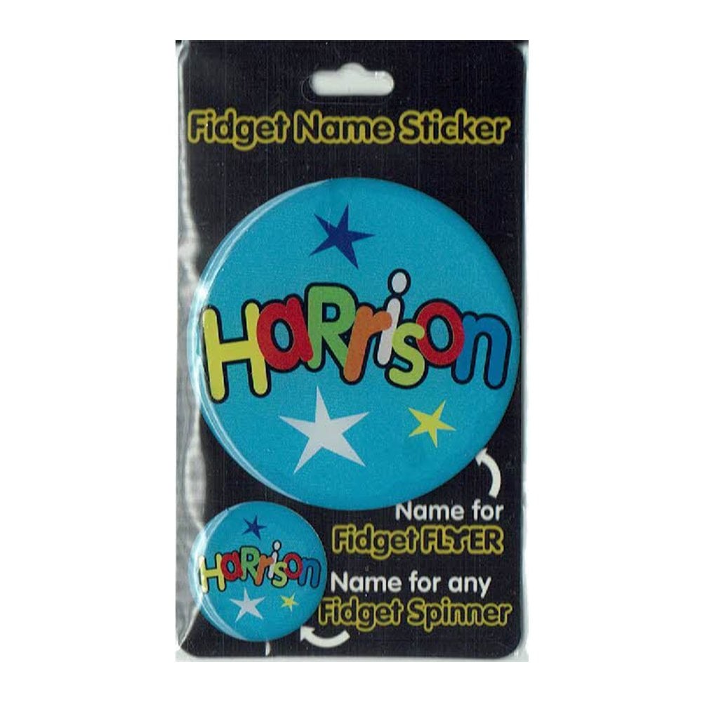 Fidget Flyer Name Stickers Harrison | Gold Brothers — Gold Brothers ...
