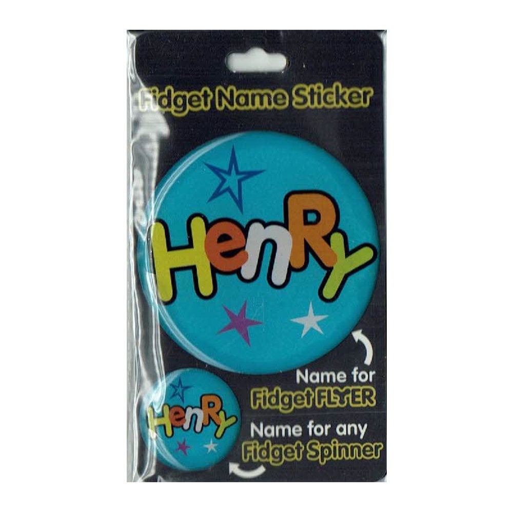 Fidget Flyer Name Stickers Henry | Gold Brothers — Gold Brothers Wholesale