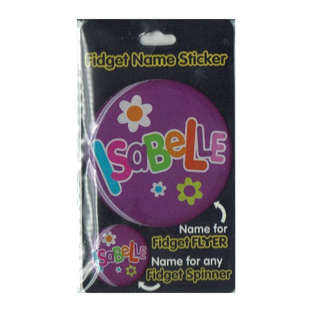 Fidget Flyer Name Stickers Isabelle | Gold Brothers — Gold Brothers ...