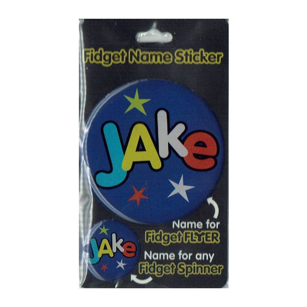 Fidget Flyer Name Stickers Jake | Gold Brothers — Gold Brothers Wholesale