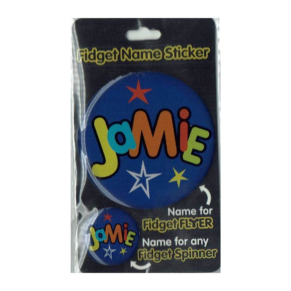 Fidget Flyer Name Stickers Jamie | Gold Brothers — Gold Brothers Wholesale
