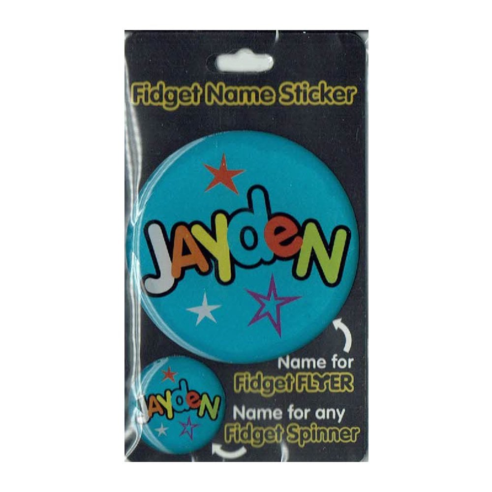 Fidget Flyer Name Stickers Jayden | Gold Brothers — Gold Brothers Wholesale