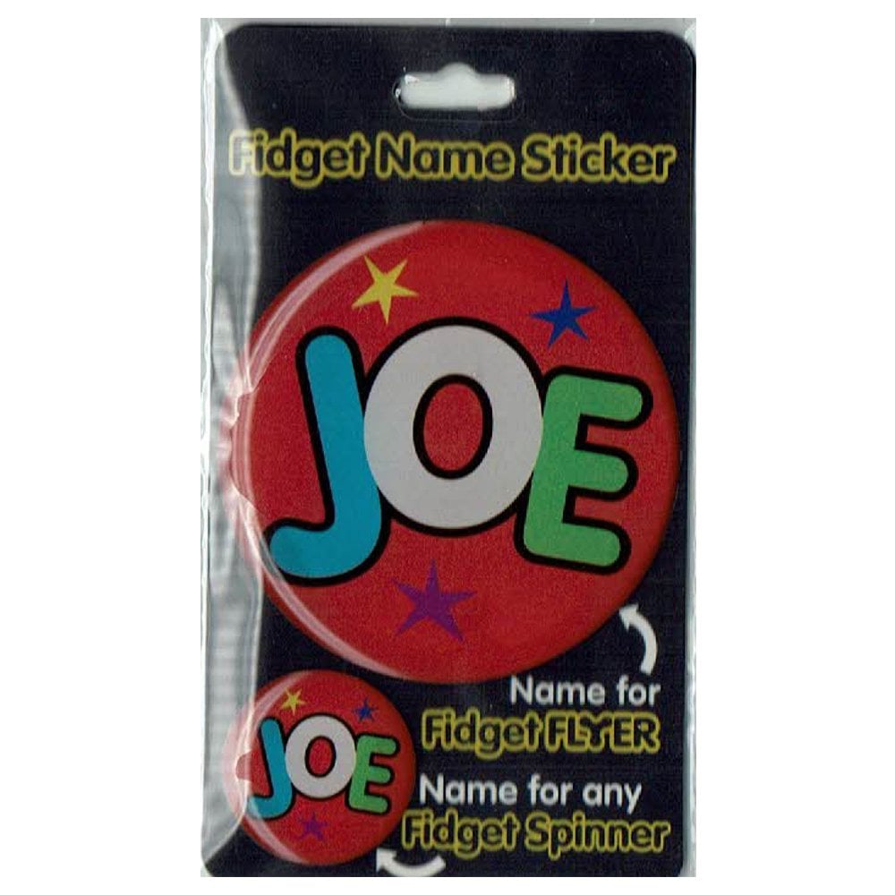 Fidget Flyer Name Stickers Joe | Gold Brothers — Gold Brothers Wholesale