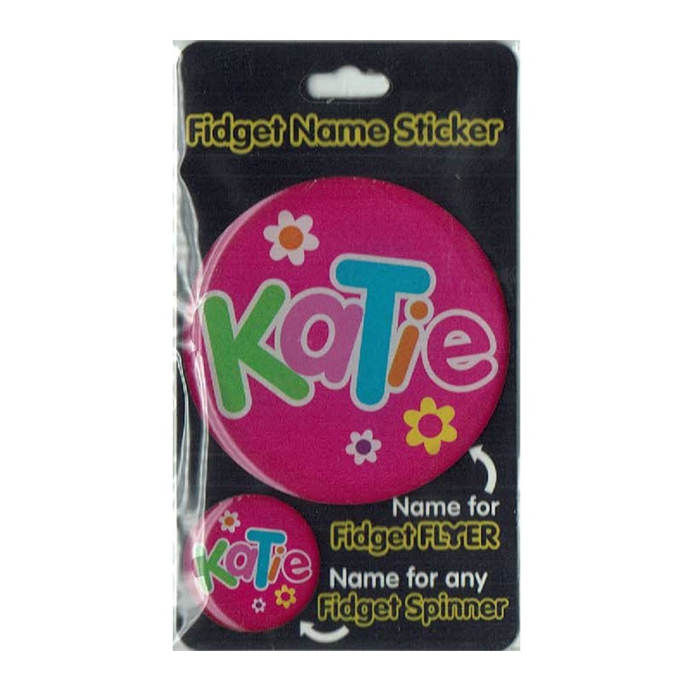 Fidget Flyer Name Stickers Katie | Gold Brothers — Gold Brothers Wholesale