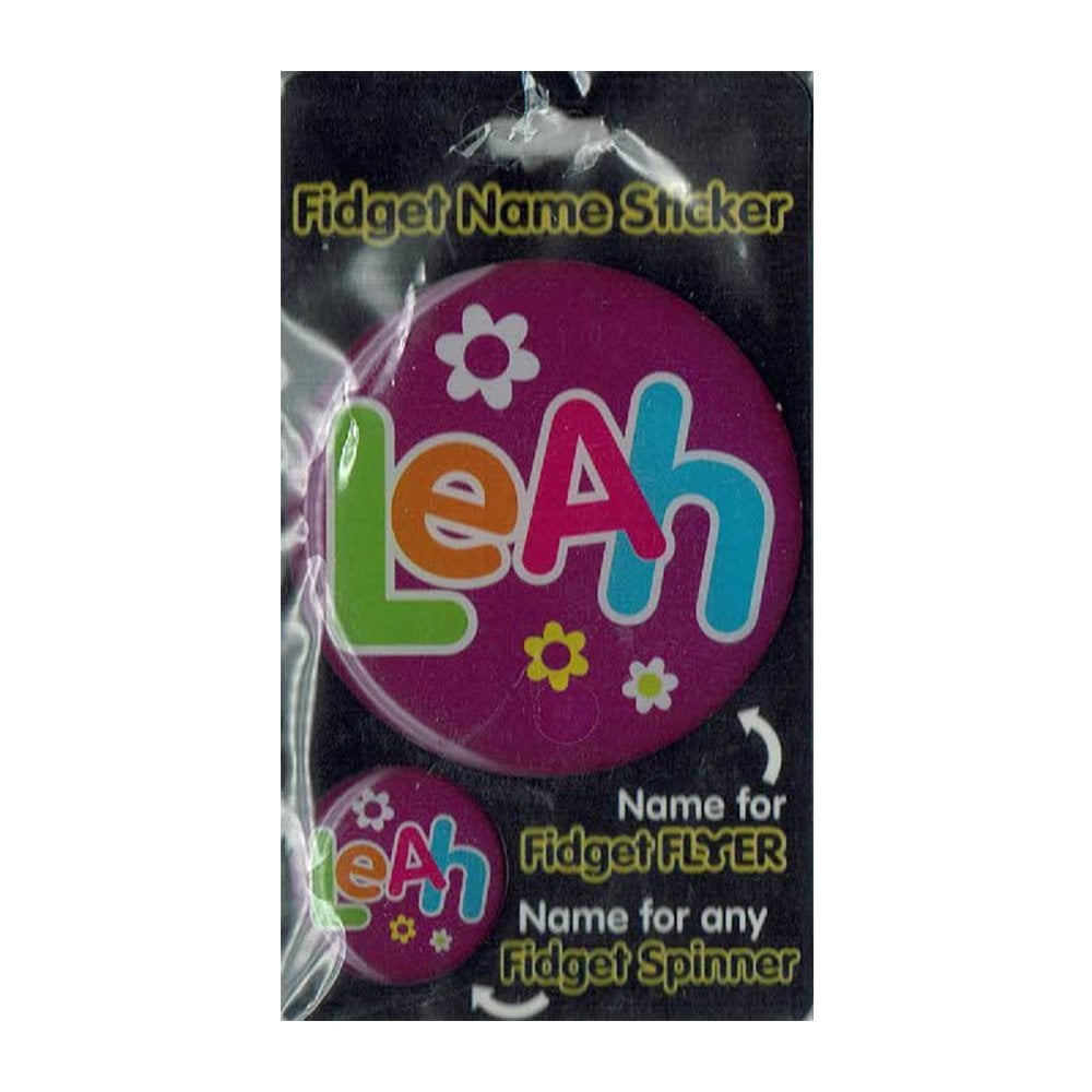 Fidget Flyer Name Stickers Leah | Gold Brothers — Gold Brothers Wholesale