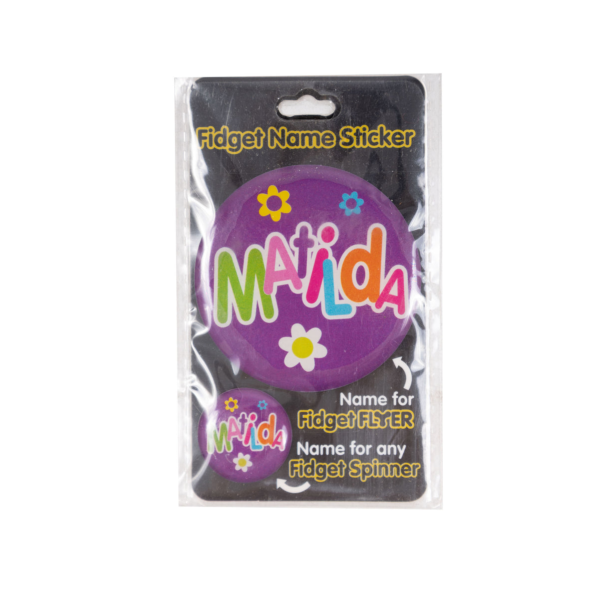 Fidget Flyer Name Stickers Matilda | Gold Brothers — Gold Brothers ...
