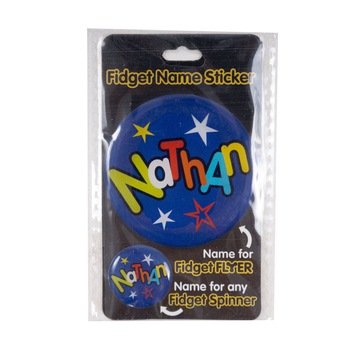 Fidget Flyer Name Stickers Nathan | Gold Brothers — Gold Brothers Wholesale