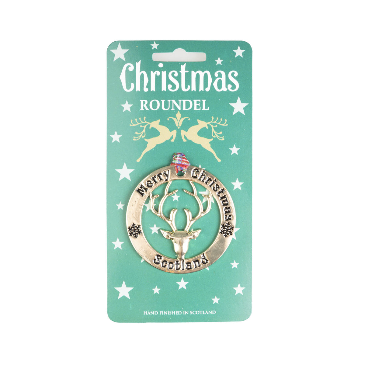 Christmas Roundel Gold Stag | Gold Brothers — Gold Brothers Wholesale