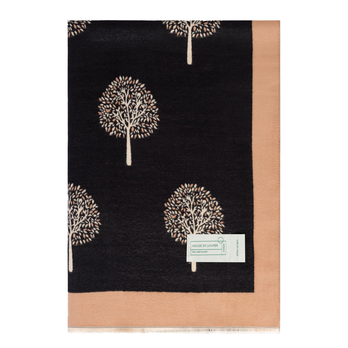 Mini Tree Super Soft Stole Black | Gold Brothers — Gold Brothers Wholesale