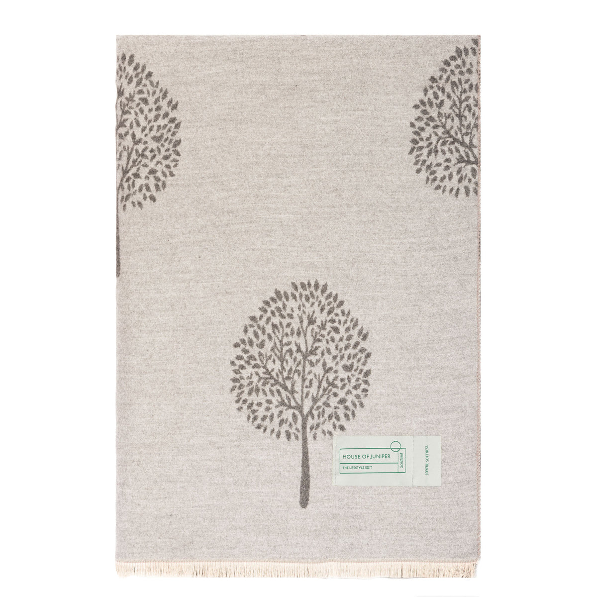 Original Tree Super Soft Stole Grey/Dk Grey | Gold Brothers — Gold ...
