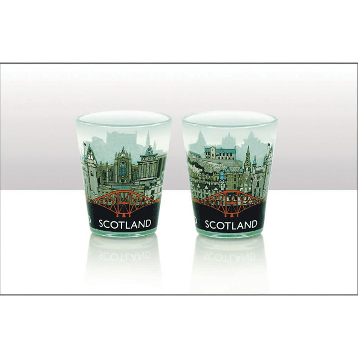 Scotland Landmarks Shot Glass | Gold Brothers — Gold Brothers Wholesale