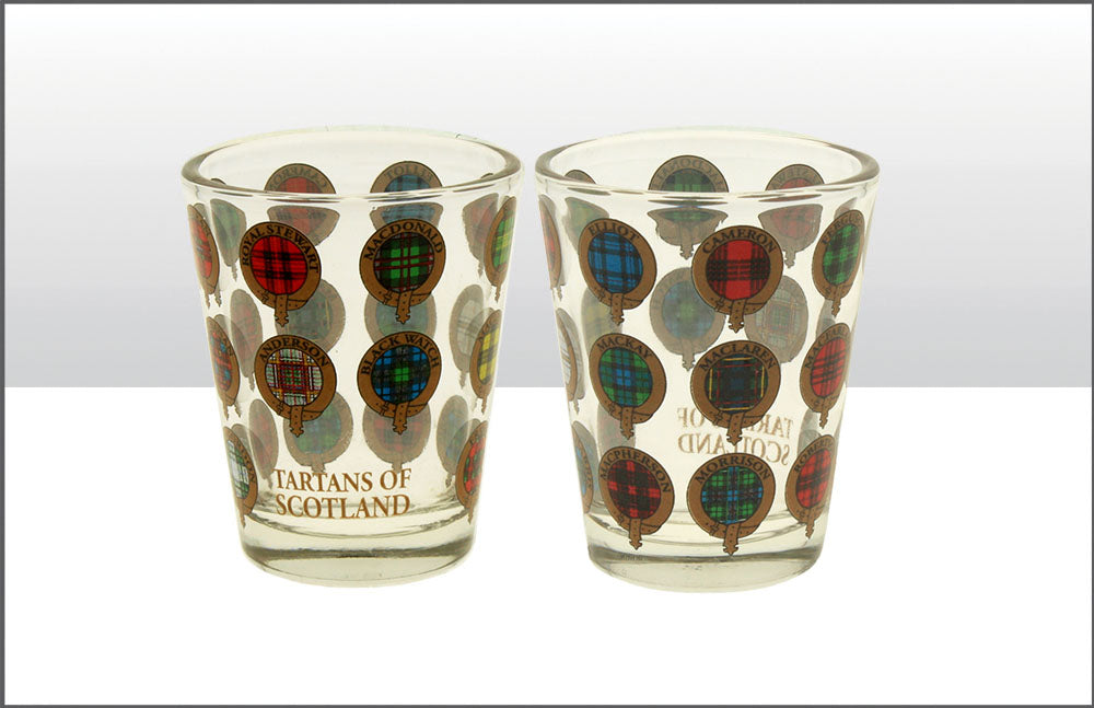 Tartans Of Scotland Shot Glass | Gold Brothers — Gold Brothers Wholesale