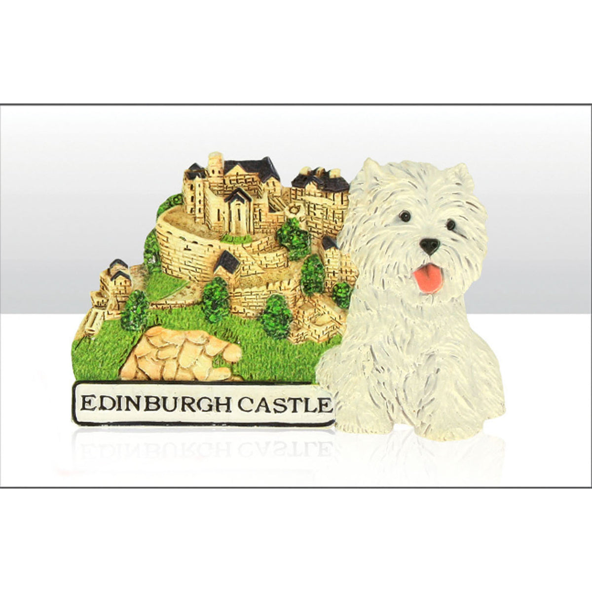 Westie And Edinburgh Castle Magnet | Gold Brothers — Gold Brothers ...