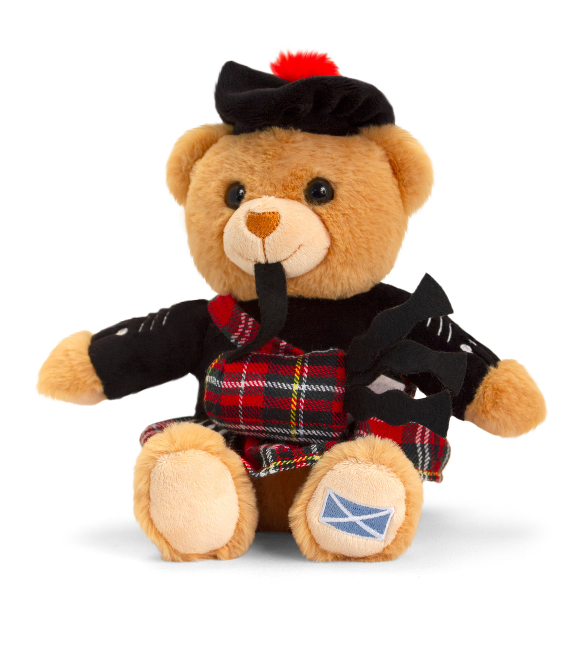 19Cm Scottish Piper Hug Me Bear | Gold Brothers — Gold Brothers Wholesale