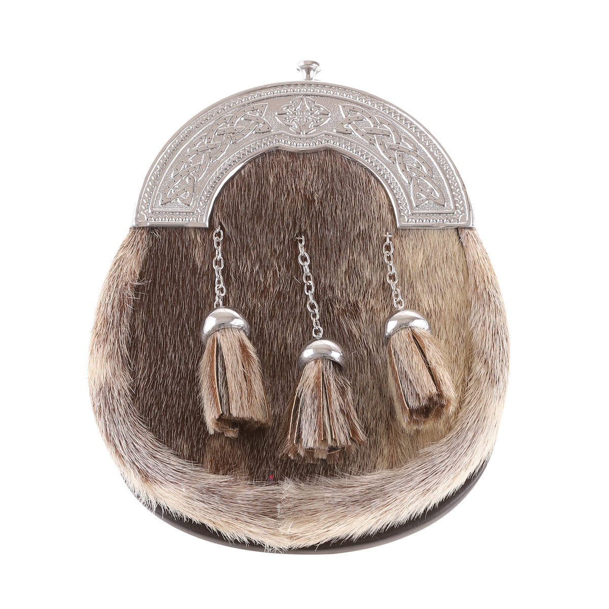 F/D Seal Skin Celtic Cantle Sporran | Gold Brothers — Gold Brothers ...