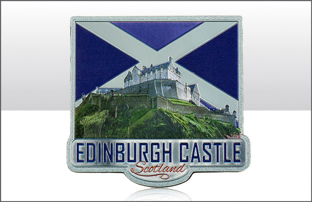 Edinburgh Castle Foil Stamped Magnet | Gold Brothers — Gold Brothers ...