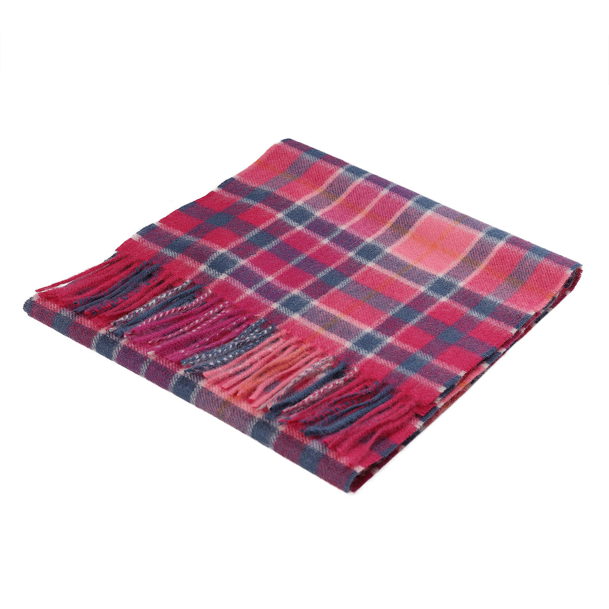 Edinburgh Cashmere Scarf BUCHANAN MIX RASPBERRY | Gold Brothers — Gold ...