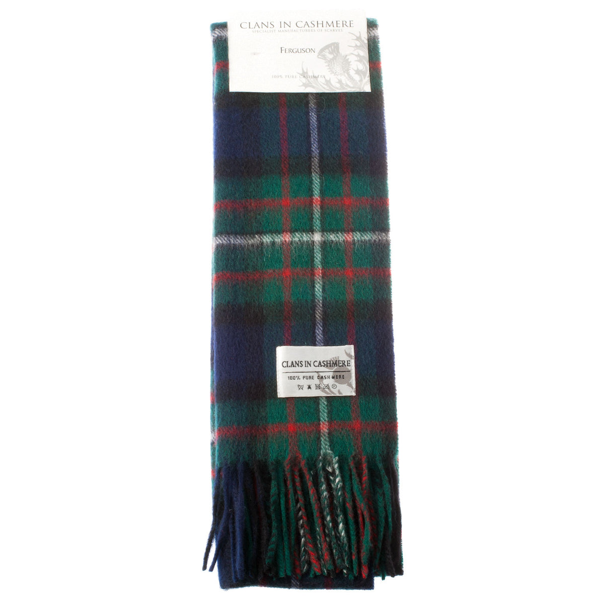 Cashmere Scottish Tartan Clan Scarf FERGUSON | Gold Brothers — Gold ...